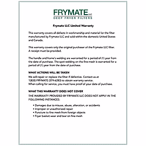 Frymate Commercial Deep Fryer Filter AF45 13.75" x 13.75", Stainless Steel Mesh Skimmer Fryer Strainer, Increase Fryer Oil Lifespan up to 40%