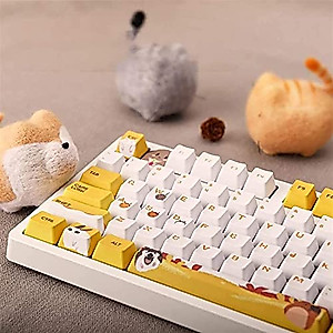 CMUNBBB USB Wired Mechanical Keyboard 104Keys Gaming Keyboard for Gaming and Typing,Compatible for Mac/PC/Laptop
