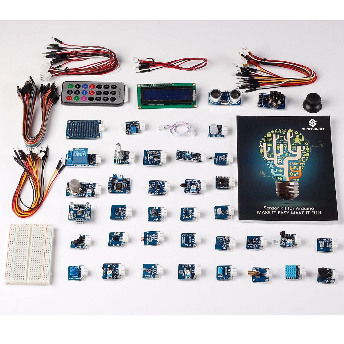 SunFounder Ultimate Sensor Kit Compatible with Arduino R3 Mega2560 Mega328 Nano - Including 98 Page Instructions Book