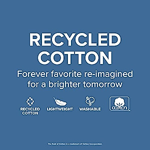 Vera Bradley Women's Recycled Cotton Indoor/Outdoor Throw Blanket, Seaside Stripe Navy - Recycled Cotton, One Size