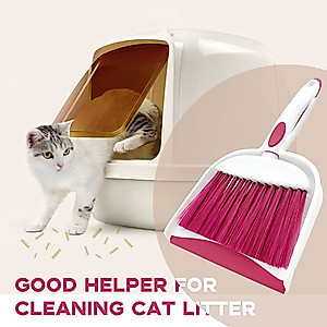 Broom Dustpan Brush Small Dust pan : Mini Broom and Dustpan Set Small Dust pan and Brush Set Whisk Broom and Dustpan Set Small Broom and Dust pan Set Small Dust pan for Desk, Home,Tent (Blue 2pcs)