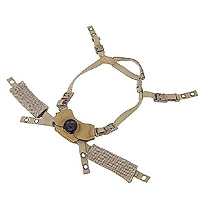 BOLORAMO Helmet Padding Kit, Comfortable Helmet Chin Strap Easy to Install Strong Compatibility Exquisite Workmanship Portable Size for MICH for Wendy (Mud Spongeand Suspension)