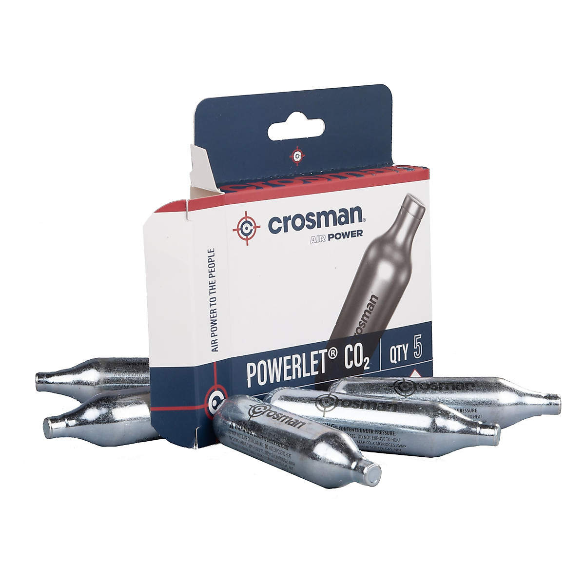 Crosman 5-Count CO2 Cartridges For Air Rifles And Air Pistols