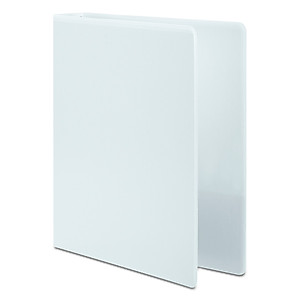 Wilson Jones 3 Inch 3 Ring Binder, Basic Round Ring View Binder, White (W362-49W)