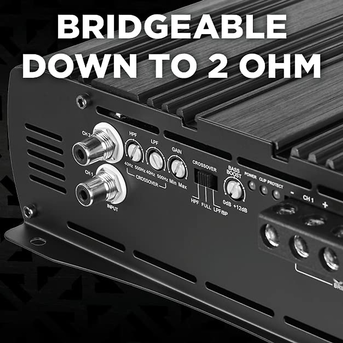 NVX XAD21 2000W RMS 1-OHM Stable Full Bridge Class D High Power Competition Full Range Bridgeable 2-Channel Car Audio MOSFET Amplifier