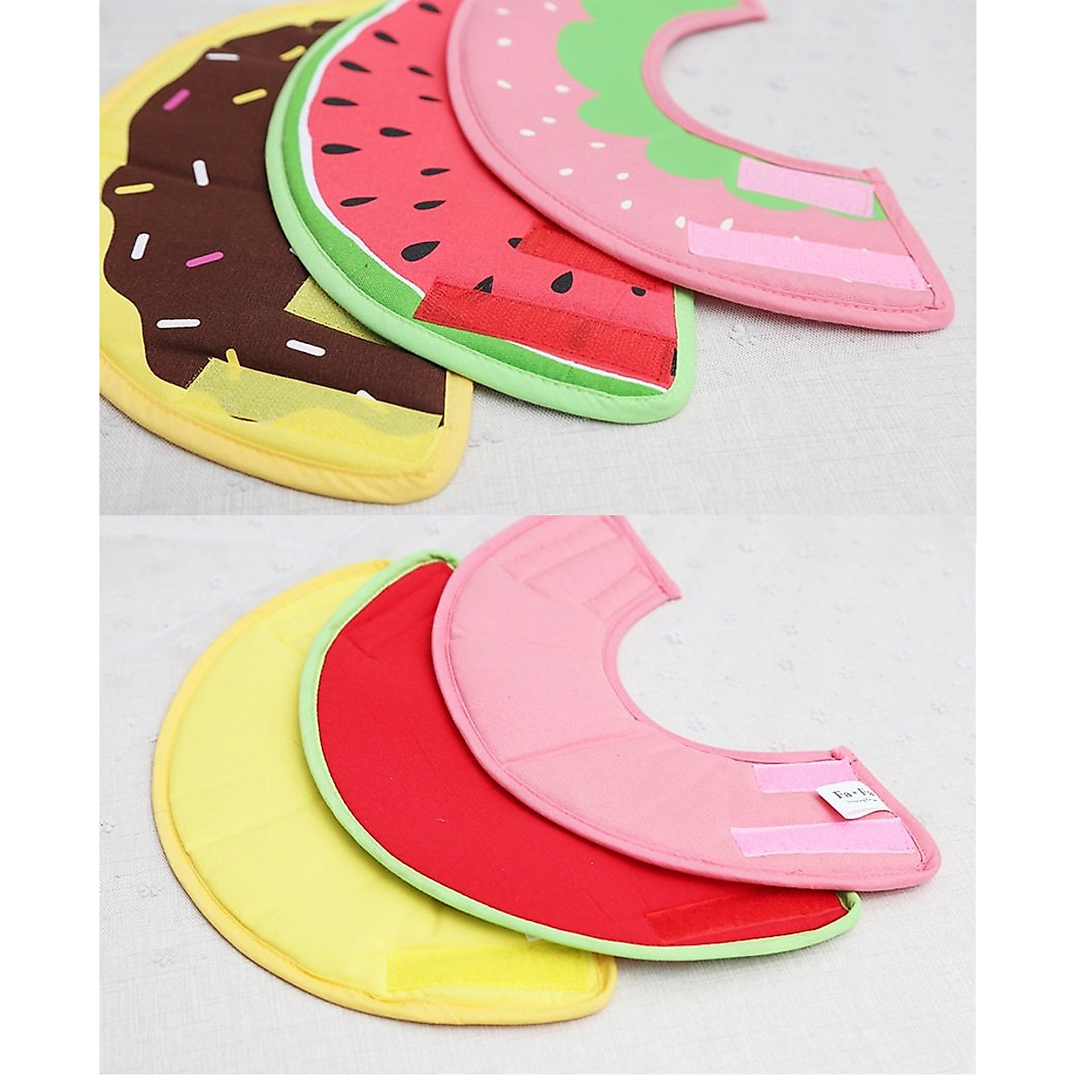 Stock Show 1Pc Pet Recovery Elizabethan Collar, Cotton Wound Healing Protective Cone Collar for Cats/Dogs, Yellow Doughnut, M