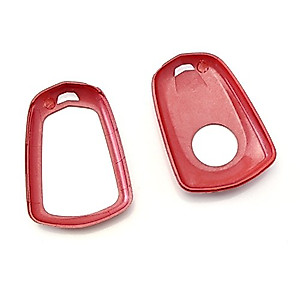 iJDMTOY Exact Fit Glossy Red Smart Key Fob Shell Cover Compatible With 2015-up Cadillac ATS CTS CT6 ELR XTS XT5 SRX Escalade (Please verify your actual key before buying)