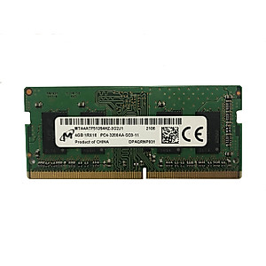 MICRON 4GB DDR4 3200MHz PC4-25600 1.2V 1R x 16 SODIMM Laptop RAM Memory Module MTA4ATF51264HZ-3G2J1, OEM Package