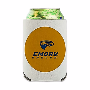 Emory University Secondary Logo Can Cooler - Drink Sleeve Hugger Collapsible Insulator - Beverage Insulated Holder