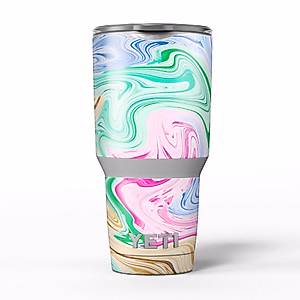 Design Skinz Mixed ColorOil - Skin Decal Vinyl Wrap Kit Compatible with The Yeti Rambler Cooler Tumbler Cups