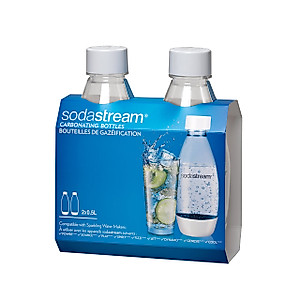 SodaStream .5L Slim White Carbonating Bottles Twin Pack