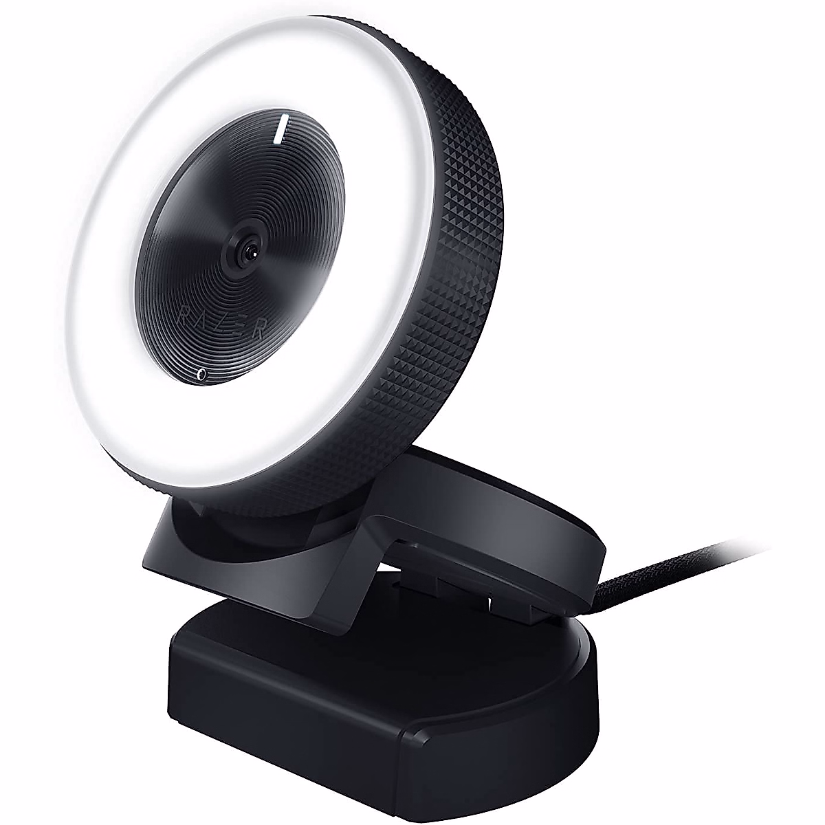 Razer Kiyo 1080p 30 FPS/720 p 60 FPS Streaming Webcam with Adjustable Brightness Ring Light, Built-in Microphone and Advanced Autofocus