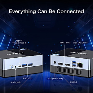GMKtec Mini PC,Intel Nuc i5-1135G7 4-Core(up to 4.2GHz) Mini Computers,16GB RAM 512GB NVME SSD, Windows 11 Pro Desktop Computers with WiFi6, BT5.2, Triple HD 4K Thunderbolt4 8K Display, USB 3.2