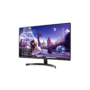 LG 27QN600-B 27” QHD (2560 x 1440) IPS Display with FreeSync, sRGB 99% Color Gamut, HDR10 with a 3-Side Virtually Borderless Design, Black