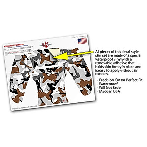 WraptorSkinz Skin Wrap compatible with Sony PS5 DualSense Controller Sexy Girl Silhouette Camo Brown (CONTROLLER NOT INCLUDED)