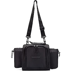 Hydra Cup Insulated Meal Prep Lunch Bag - Food Containers, Shaker Bottle, Luggage Sleeve, Ice Packs, Protein Funnels, For Travel, Work, Gym, Keep Food Hot or Cold