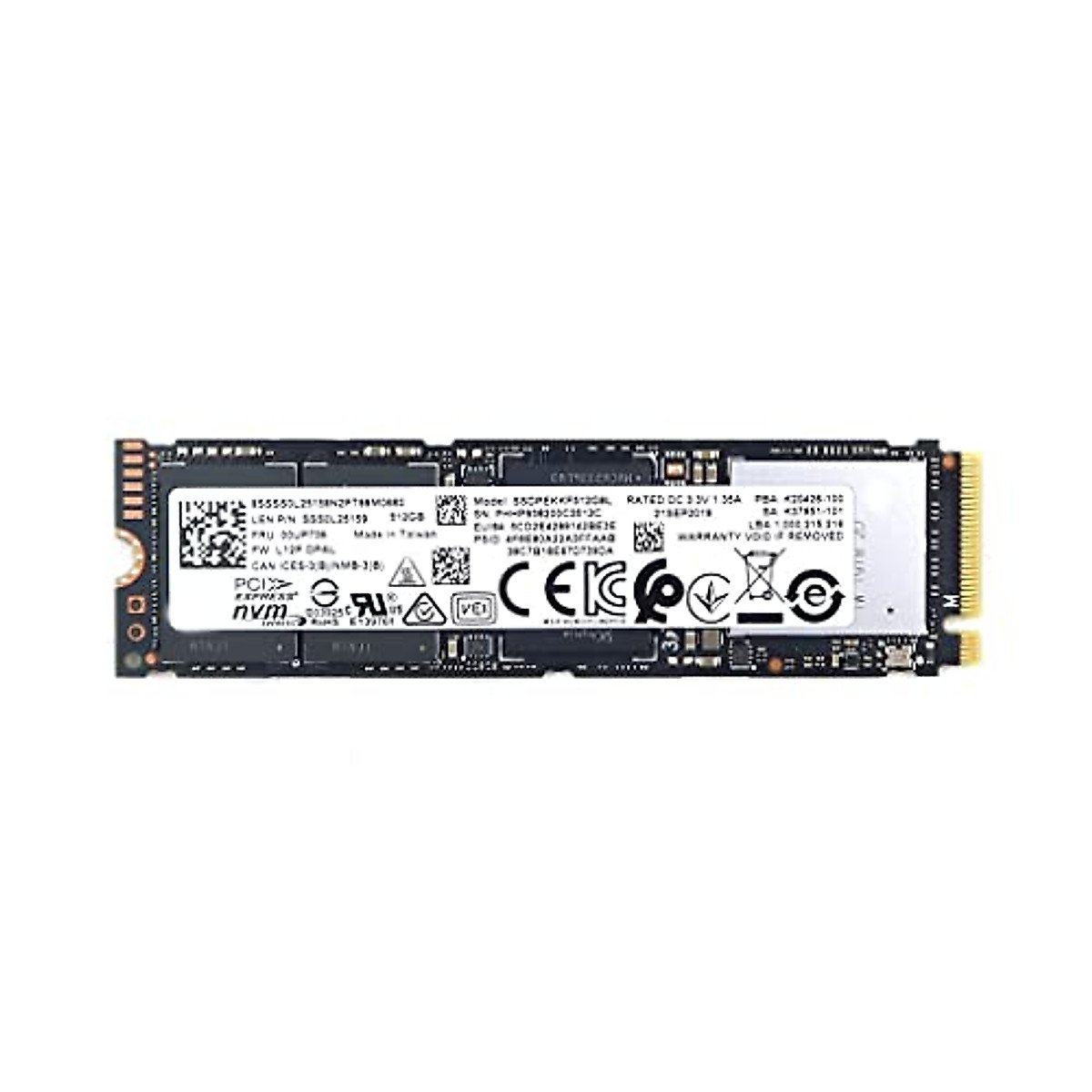 Solid State Drive SSS0L25159 8SSSS0L25159 Compatible Replacement Spare Part for Lenovo Intel 7600p SSDPEKKF512G8L 512GB PCI Express 3.1 x4 TLC NVMe M.2 2280 Internal SSD