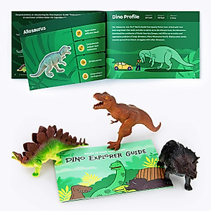 Boley 12 Pack 9-Inch Educational Dinosaur Toys - Kids Realistic Toy Dinosaur Figures for Cool Kids and Toddler Education! (T-Rex, Triceratops, Velociraptor, and More!)