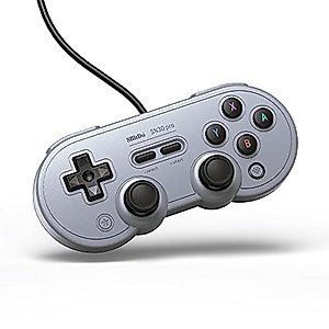 8Bitdo Sn30 Pro USB Wired Gamepad for Switch, Windows & Raspberry Pi(Gray Edition)