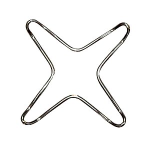 Pan Stand Gas Hob Stand Accessories Stainless Steel Trivet Cooking Kitchen Rack Stove Top Chrome Plated Pot Coffee Maker Support Universal(1)