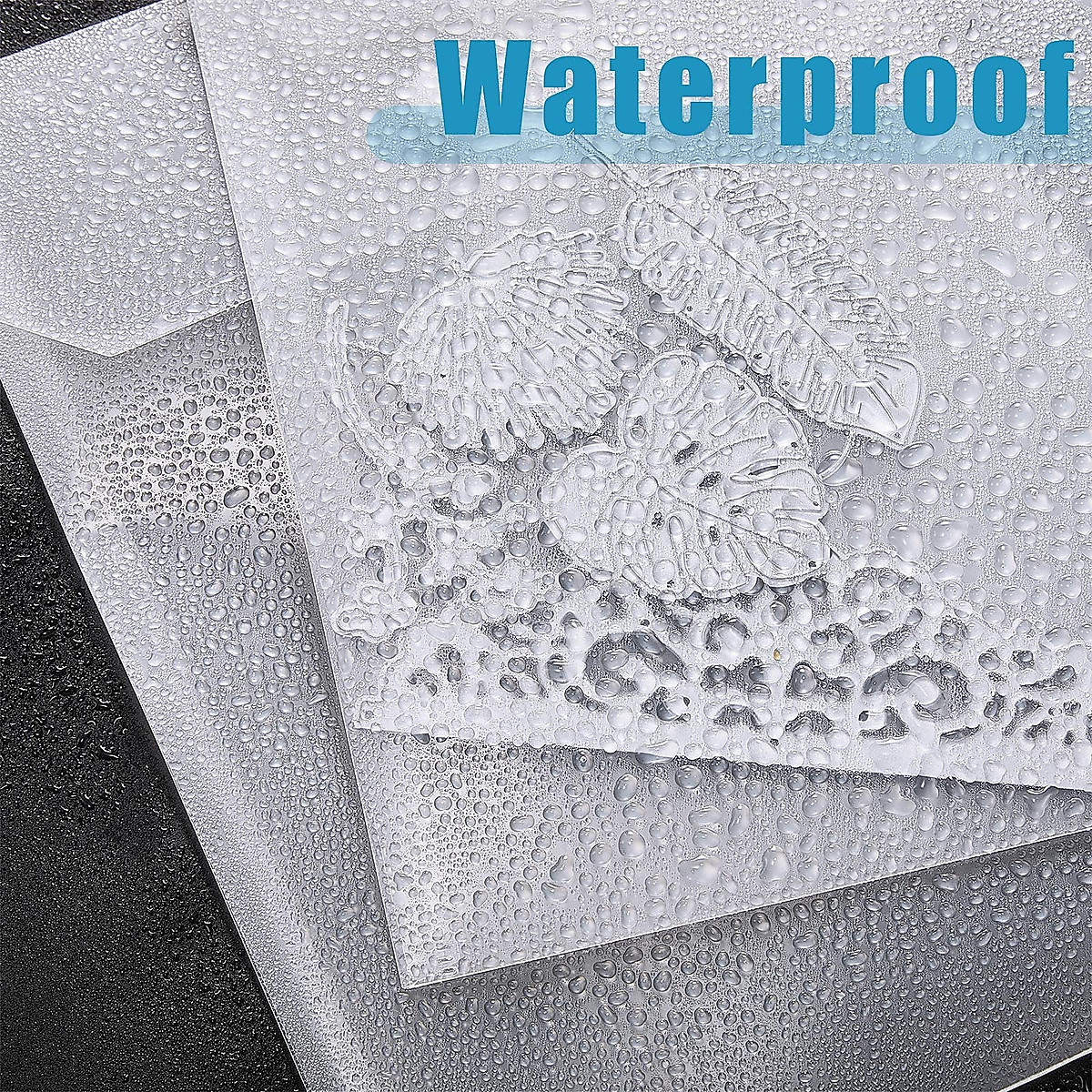 30 Pieces Large Stamp and Die Storage Pockets Clear Die Storage Envelopes Scrapbooking Storage Cutting Dies Stencil Organizer Holder Album Embossing Crafts Card Making Stamp Storage (7 x 9.4 Inch)