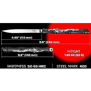 Bundle of 2 Items - Pocket Knife - Japanese Utility Knives with Sheath - Small Black Fixed Tactical Hobby Work Mini Knofe for Men Women - Best EDC Survival Camping Hiking Military Tool Sharp - Gifts