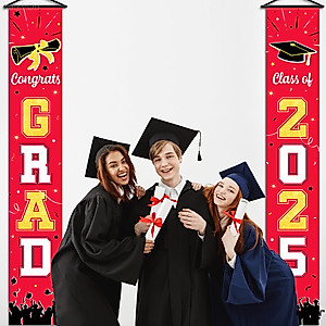 Graduation Banner for Graduation Door Decorations - 72x12 Inch, No DIY | Graduation Door Banner for Graduation Party Decorations 2022 Black and Gold | We Are So Proud of You Graduation Banner 2022