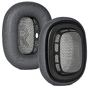 Ear Cushions for appple AirPods Max Replacement Leather earpads Sweat Proof Ear Cups Cushion Replace for airpod max Headphone with Protein Leather Memory Foam and Magnet (Space Gray)