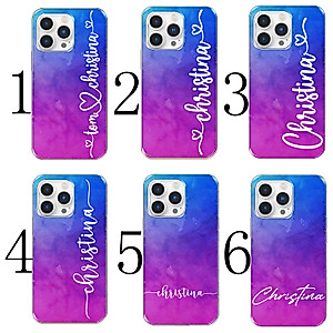 Custom Name Phone Case Personalized Customized Case with Name Handwritten Style Clear Cases Compatible with iPhone 14 Pro Max 13 Pro 12 Mini 11 Xr Xs (A)