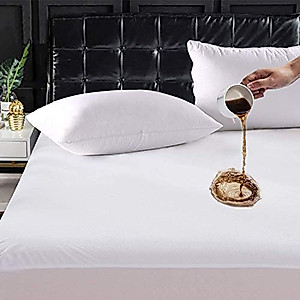 Merissa Premium Mattress Protector, Made from Cotton Terry - Vinly Free, Breathable, Water Resistant, Twin XL Size, White
