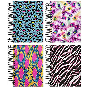 Emraw Design Your Life Style Cover Fat Book with 200 Sheets of Ruled White Paper - Set Includes 4 Different Types of Design Your Life Style Cover Covers (4 Pack)
