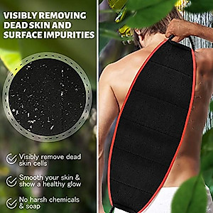 Evridwear Exfoliating Body Scrubber with Handles Back Washer Back Scrubber for Shower Bath Dry Skin Whole Body Deep Clean Men Women(Heavy)