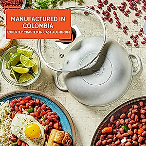 IMUSA 3 Piece Caldero Set with Tempered Glass Lid 1.5/2.5/5.2Qt