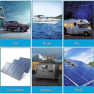 CERRXIAN 9.8FT/3M 12AWG Solar Panel Connector to XT60i Female Solar Panel Power Cable for Solar Panel,RV Portable Power Station,Portable Power Station,Lipo Battery