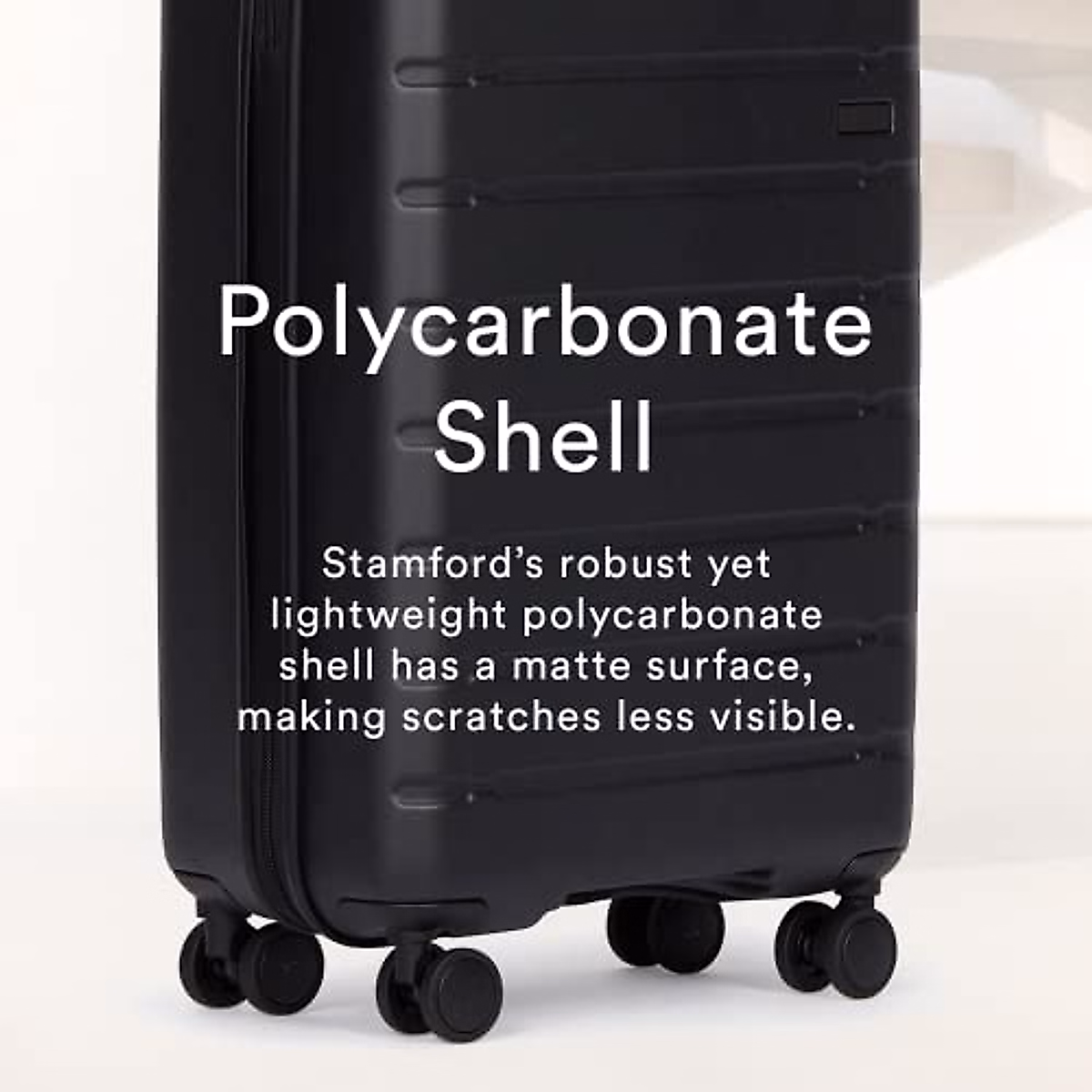 ANTLER | Stamford | 21 Inch Carry On Luggage | Lightweight Suitcase with Wheels and USB Port | Hard Case Luggage | Travel Suitcase with Packing Divider | TSA Approved Lock | Polycarbonate | Black