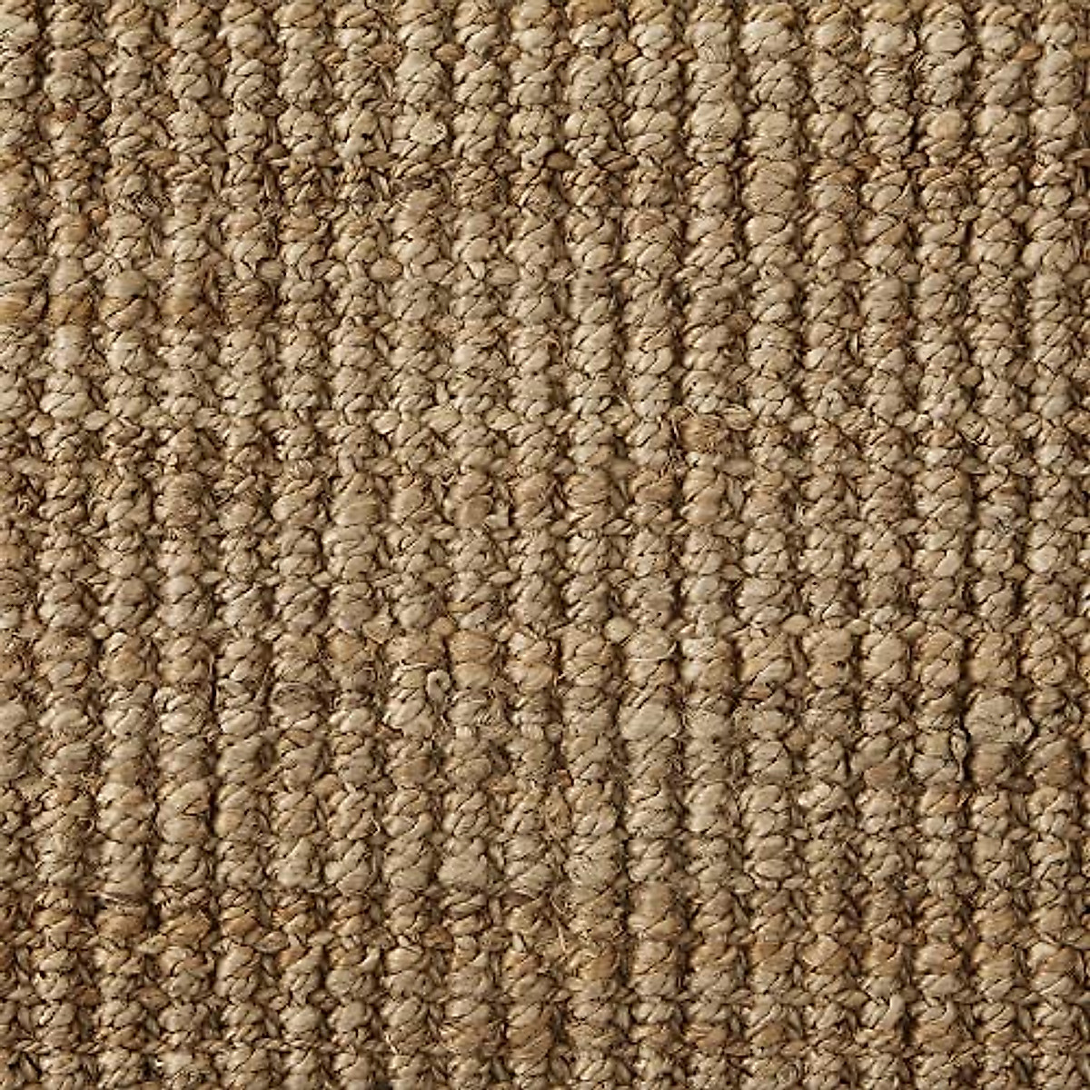J & M Home Fashions Eco-Friendly Sturdy Rolled Natural Indoor/Outdoor Jute Rug, 22x60", 1-Piece, Natural