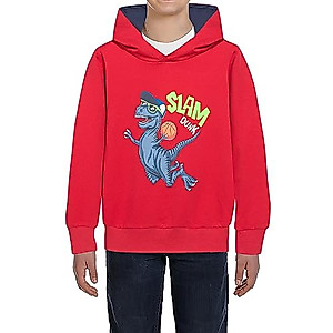 Kids Baby Boy Girl Crewneck Long Sleeve Pullover Top Cotton Infant Lightweight Pullover T Shirt Top Festival Clothes Red
