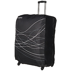Samsonite Printed Luggage Cover, Black, Large