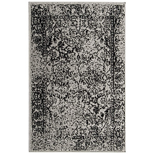 SAFAVIEH Adirondack Collection Area Rug - 9' x 12', Grey & Black, Oriental Distressed Design, Non-Shedding & Easy Care, Ideal for High Traffic Areas in Living Room, Bedroom (ADR109B)
