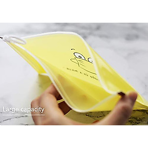 8 Pieces Plastic Face Covering Organizer Reusable Keeper Folder Portable Face Covering Storage Bag Storage Pouch Clip with Zipper