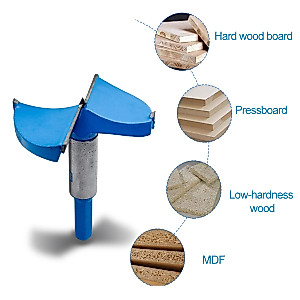 SagaSave 53mm Forstner Drill Bits Hole Saw,Tungsten Carbide Wood Cutter Auger Opener for Wood Woodworking Hinge Hole Drilling Boring Bit Cutter 1PCS