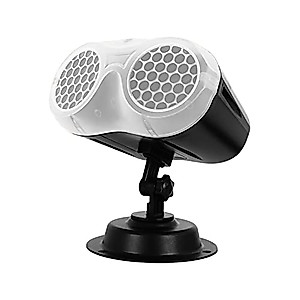 MIS1950s Christmas Snowflake Projector Lights Outdoor Indoor, Upgraded Dynamic Bright LED Snowfall Show Projector, Waterproof Garden Decorative Lighting Xmas Home Party Holiday Patio Decor (Black)