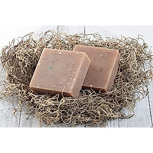 360Feel Oatmeal Milk & Castile Handmade Soap Bar - Warm inviting fragrance - exfoliant - Essential Oil Natural Soaps- Great as Anniversary Wedding Gifts Christmas stocking stuffer Honey, Brown, 5 Oz