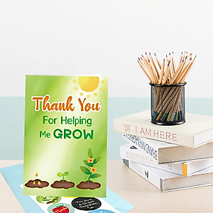 Fancy Land Teacher Thank You Card Appreciation Cards for Preschool Kindergarten Graduation 12Pcs