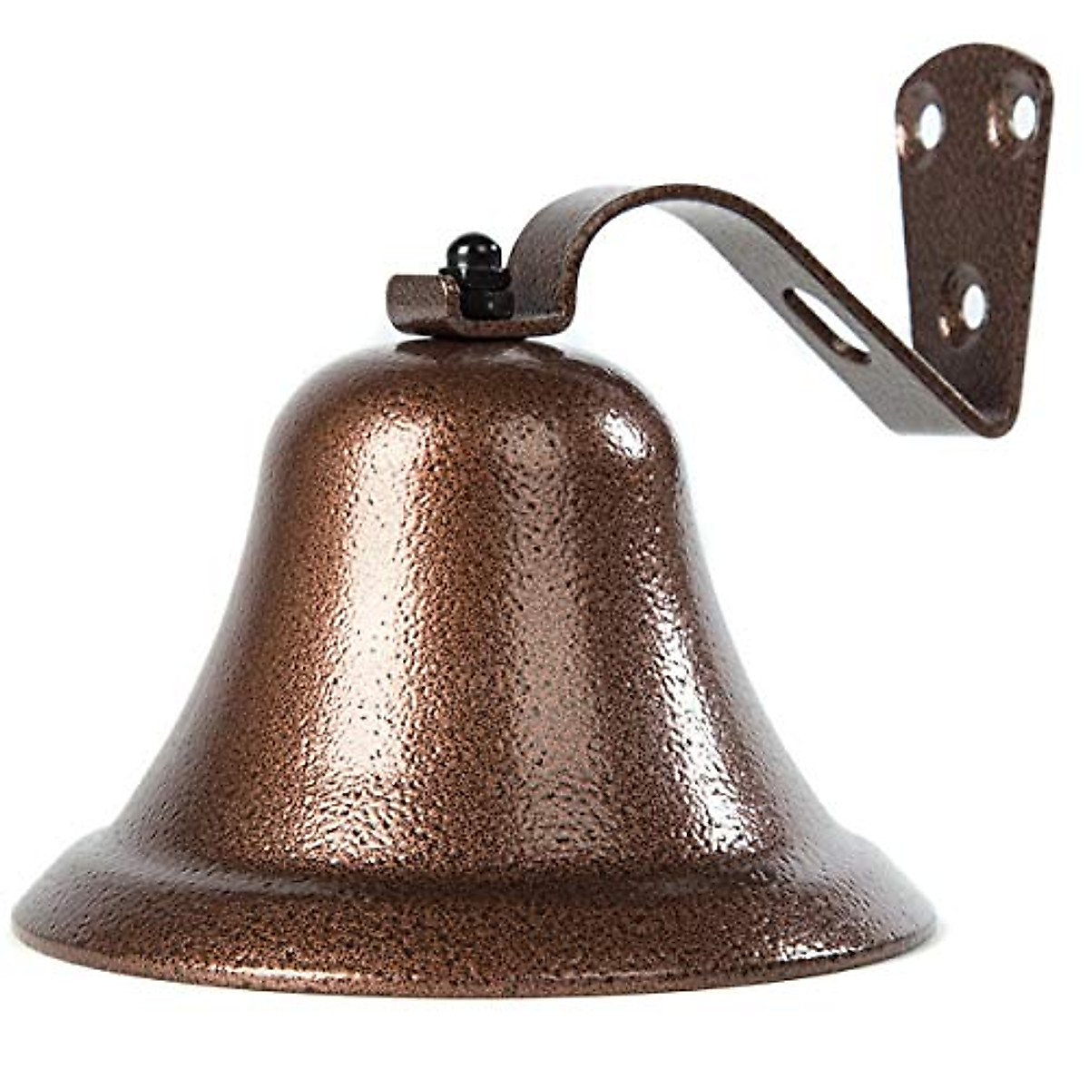 Hanging Bell Dinner Bell Outdoor Bell Bracket Mount Wall Bell Indoor Rope Bell Ship/Boat/Nautical/Door/School/Reception/Home/Church Bell(Copper)