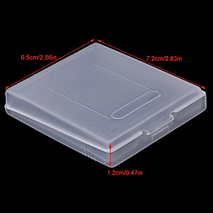 Forgun 5X Clear Plastic Game Cartridge Case Dust Cover for Nintendo Game Boy Color GBC
