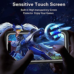 Pakuya Waterproof iPhone 13 Mini Case - Shockproof with Built-in Screen Protector, Heavy Duty Protection, Clear Sound, Black/Clear