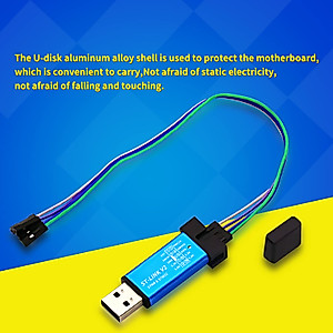 V TELESKY 2Pcs ST-Link V2 USB Programmer Support Programming Unit STM8 STM32 Editor with Cable (Random Color)