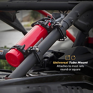 SCOSCHE PSM11003 TerraClamp Heavy Duty Fire Extinguisher and BoomBottle Universal Vehicle Mount, Small (Pack of 2),Black