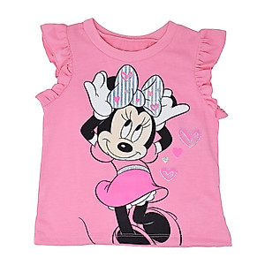Disney Minnie Mouse Toddler Girls Tank Top and Shorts Pink/Blue 2T